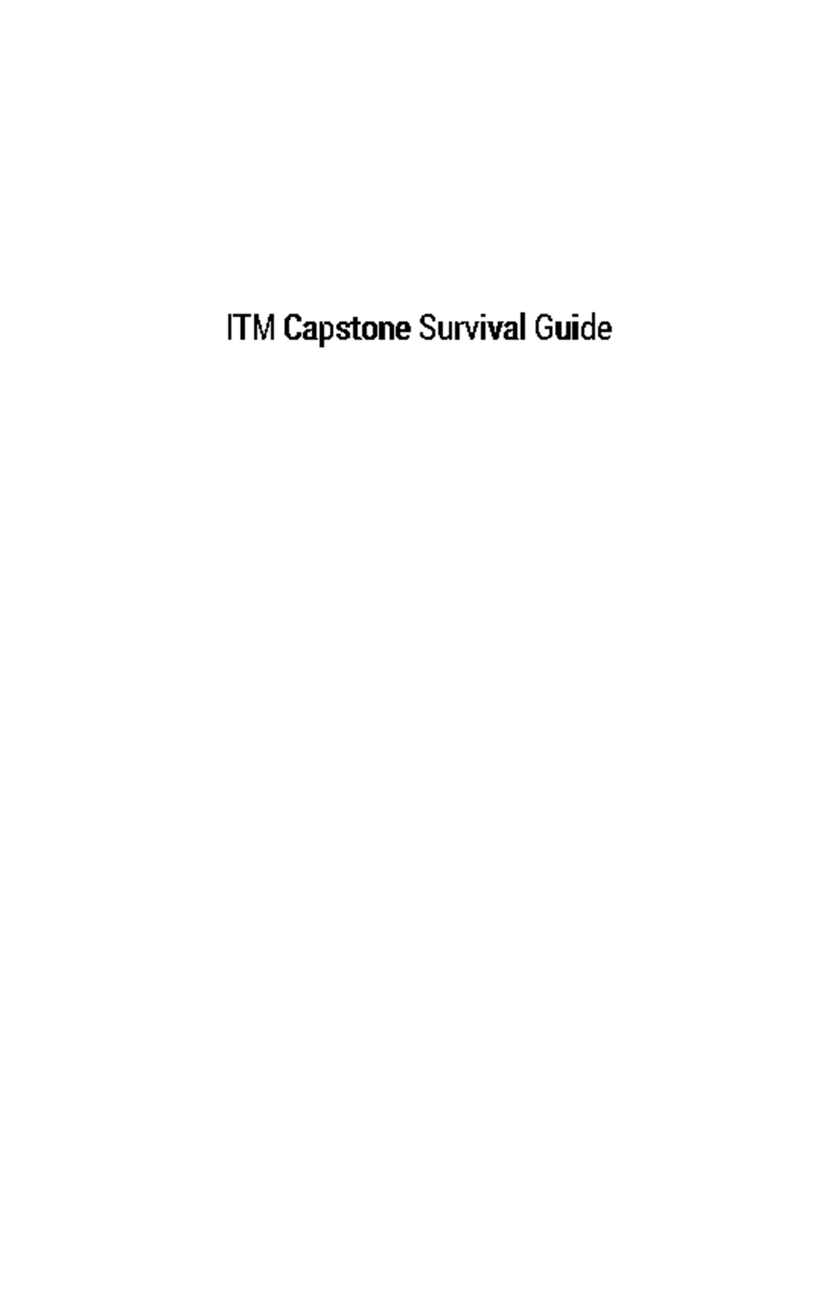 ITM Capstone Survival Guide 1525792278 - ITM Capstone Survival GuideITM Capstone Survival Guide ...
