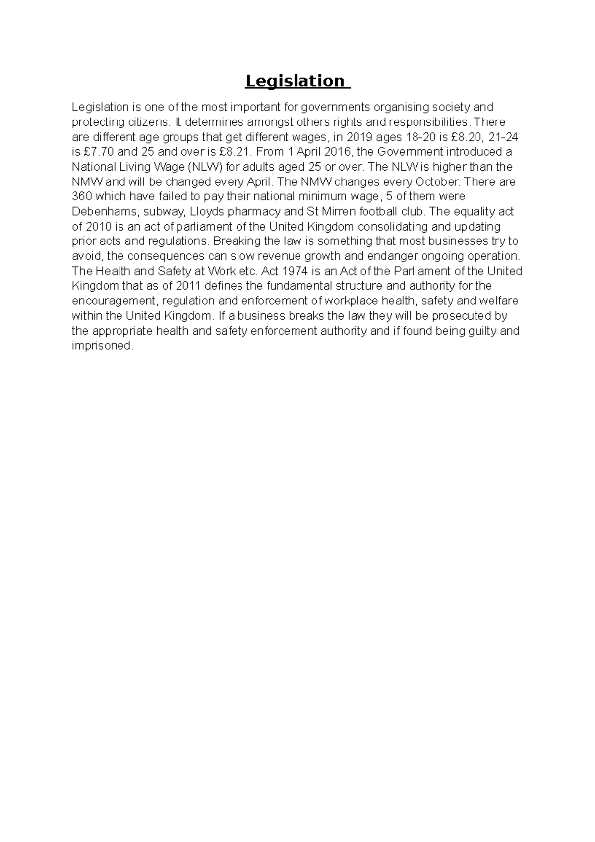 Legislation business - Legislation Legislation is one of the most ...