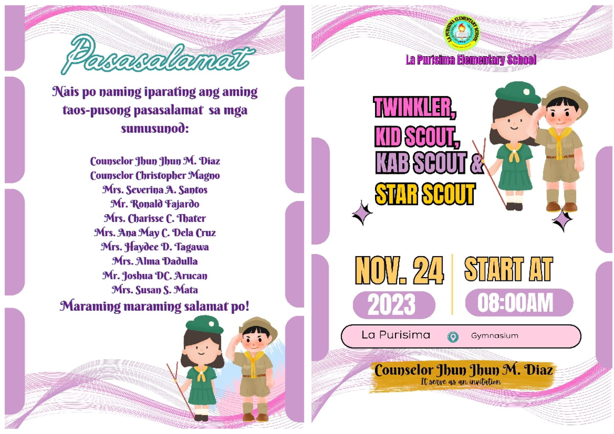 Program Star Kab Scout - Elementary Eduction - Studocu