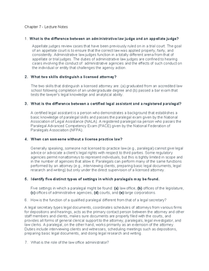 Chapter 3 - Lecture Notes - Chapter 3 - Lecture Notes How do the House ...