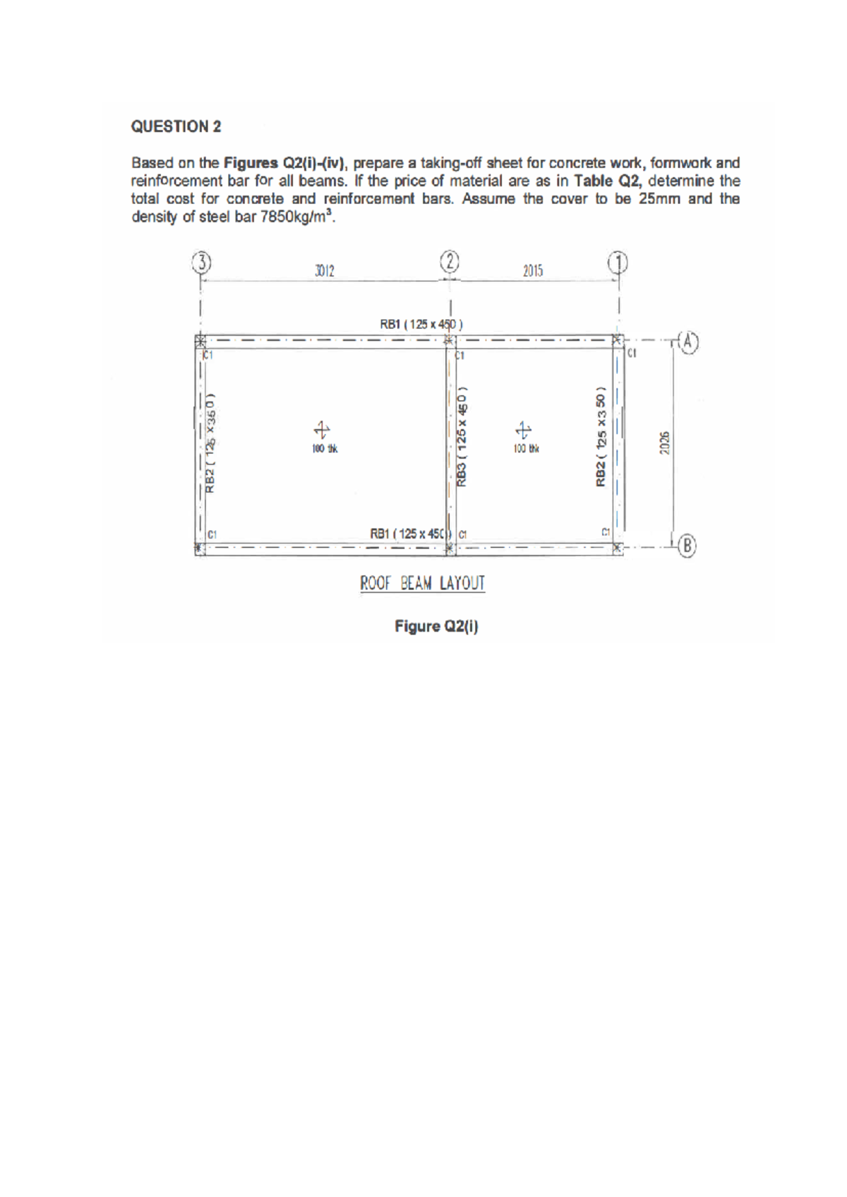 Sample Taking-OFF BEAM - Structural Analysis - Studocu