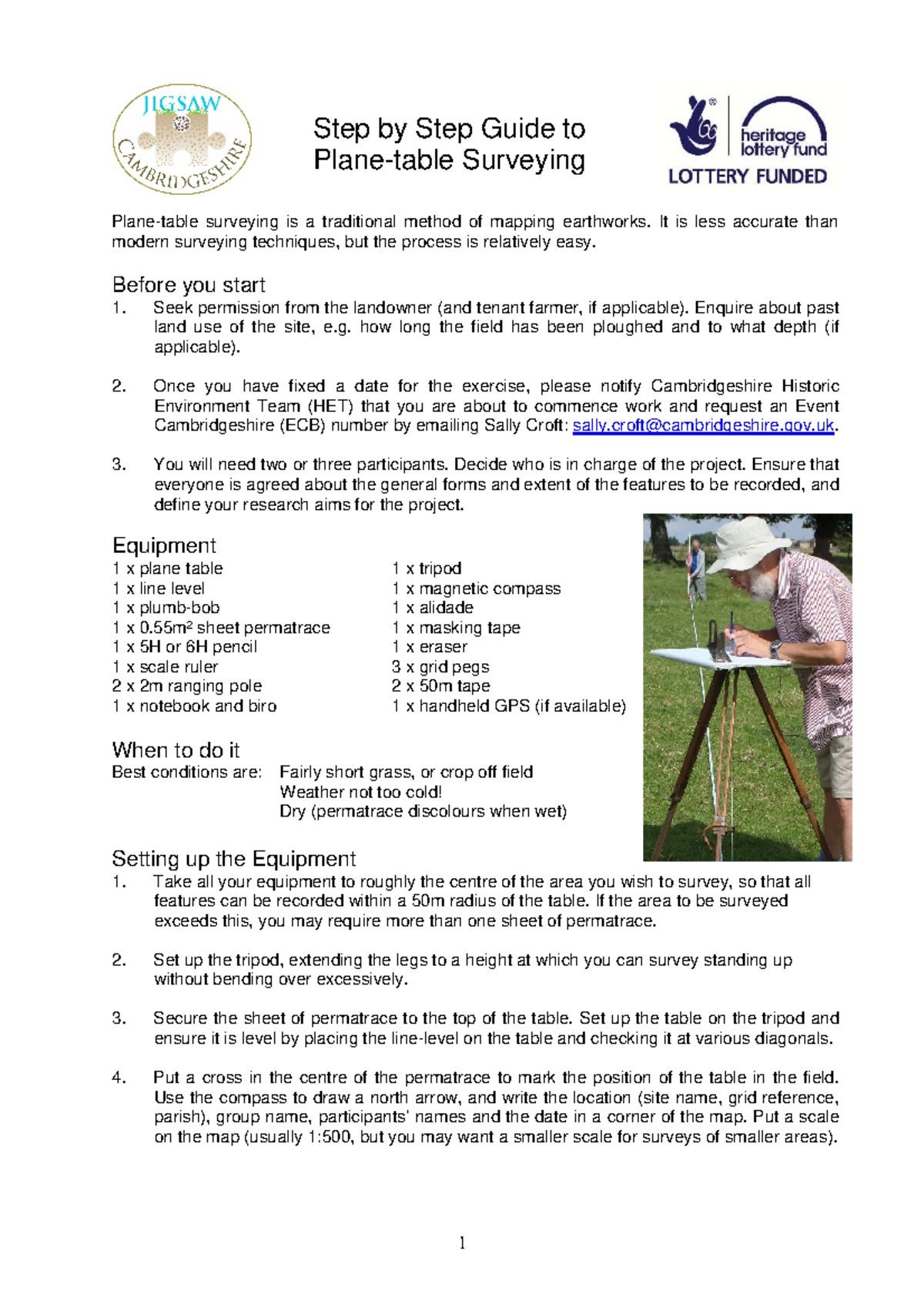 Step by Step Guide to Plane-table survey - 1 Step by Step Guide to ...