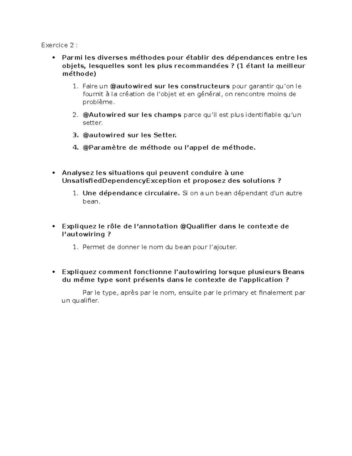 Exercice 02 - yo, blablablabla - Exercice 2 : - Parmi les diverses ...