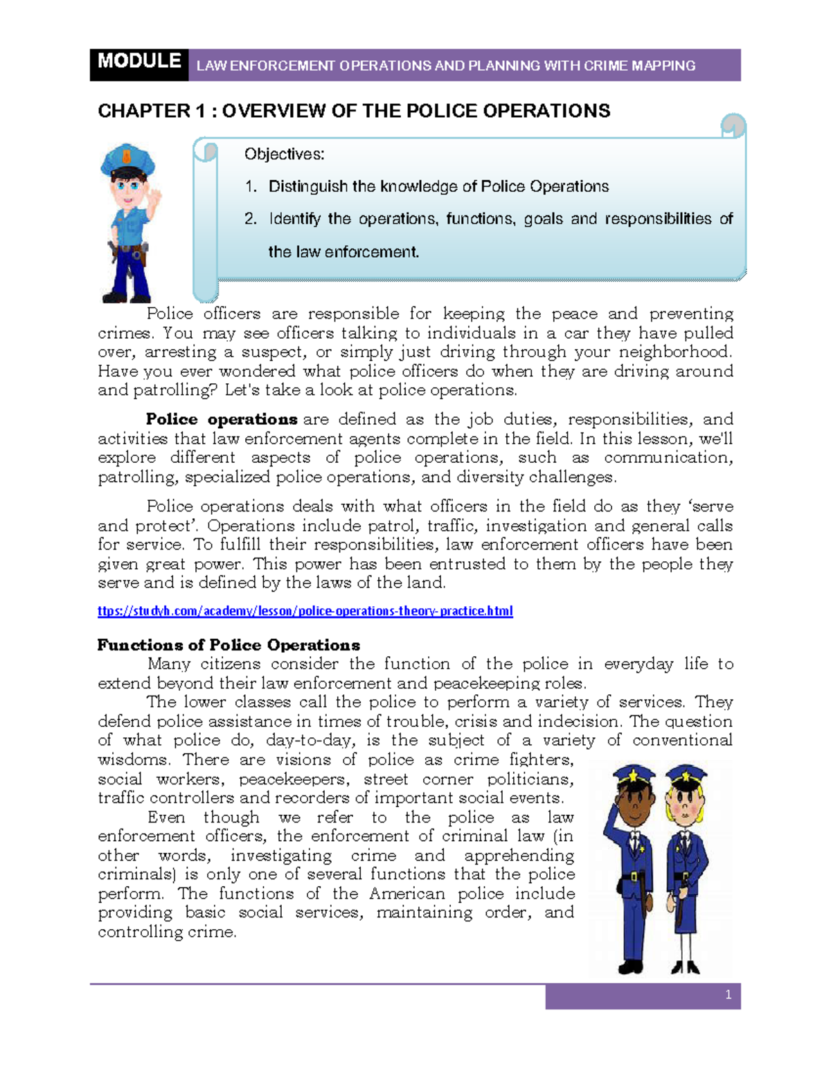 Chapter 1 4 LAW ENFORCEMENT CRIM Bachelor Of Science In