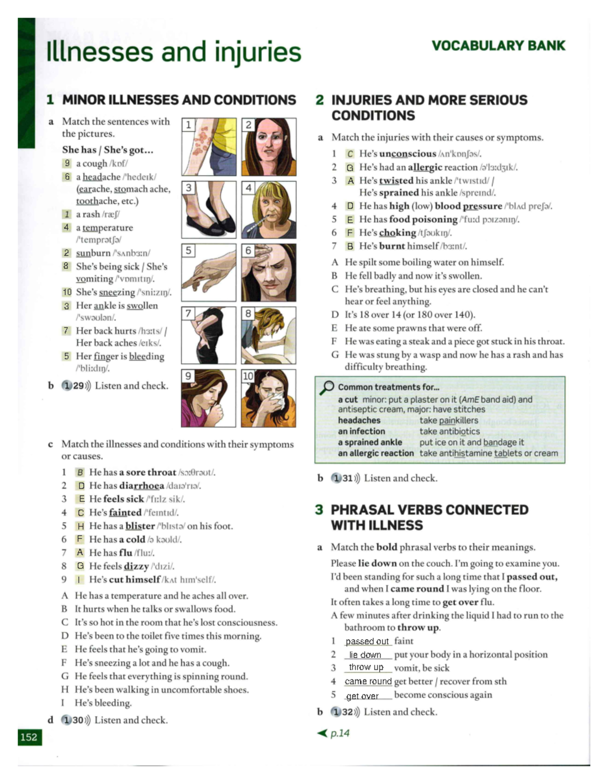 Illnesses and injuries - ingles - Studocu