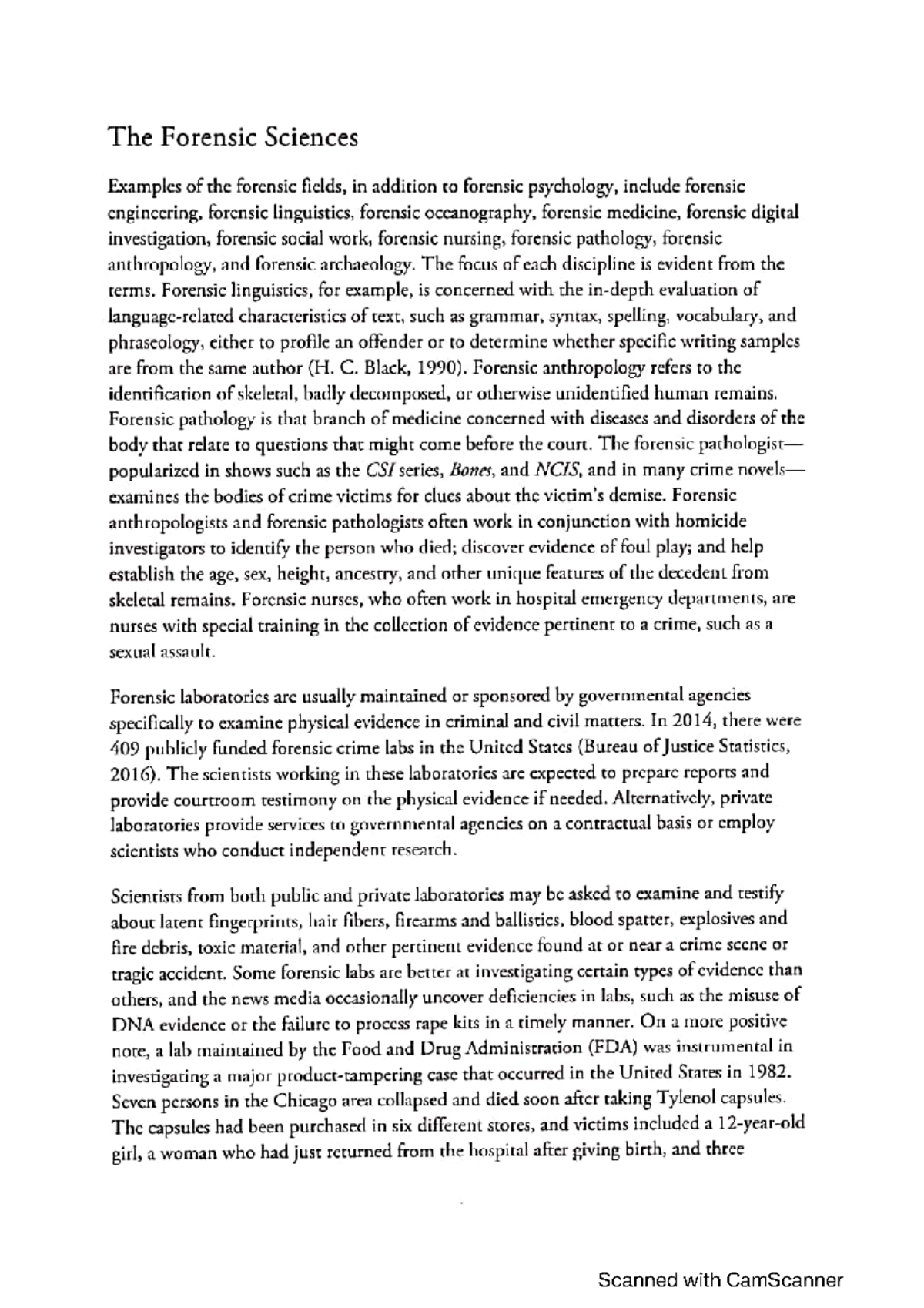 Forensic psychology Overview and history - The Forensic Sciences ...