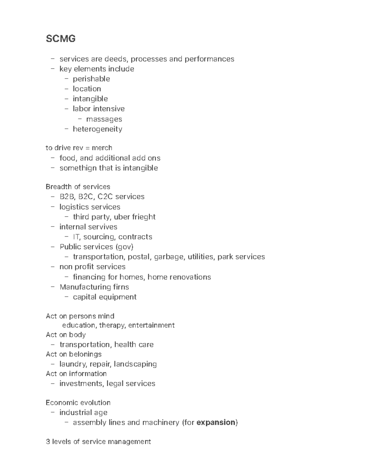 SCMG 383 lecture notes ...