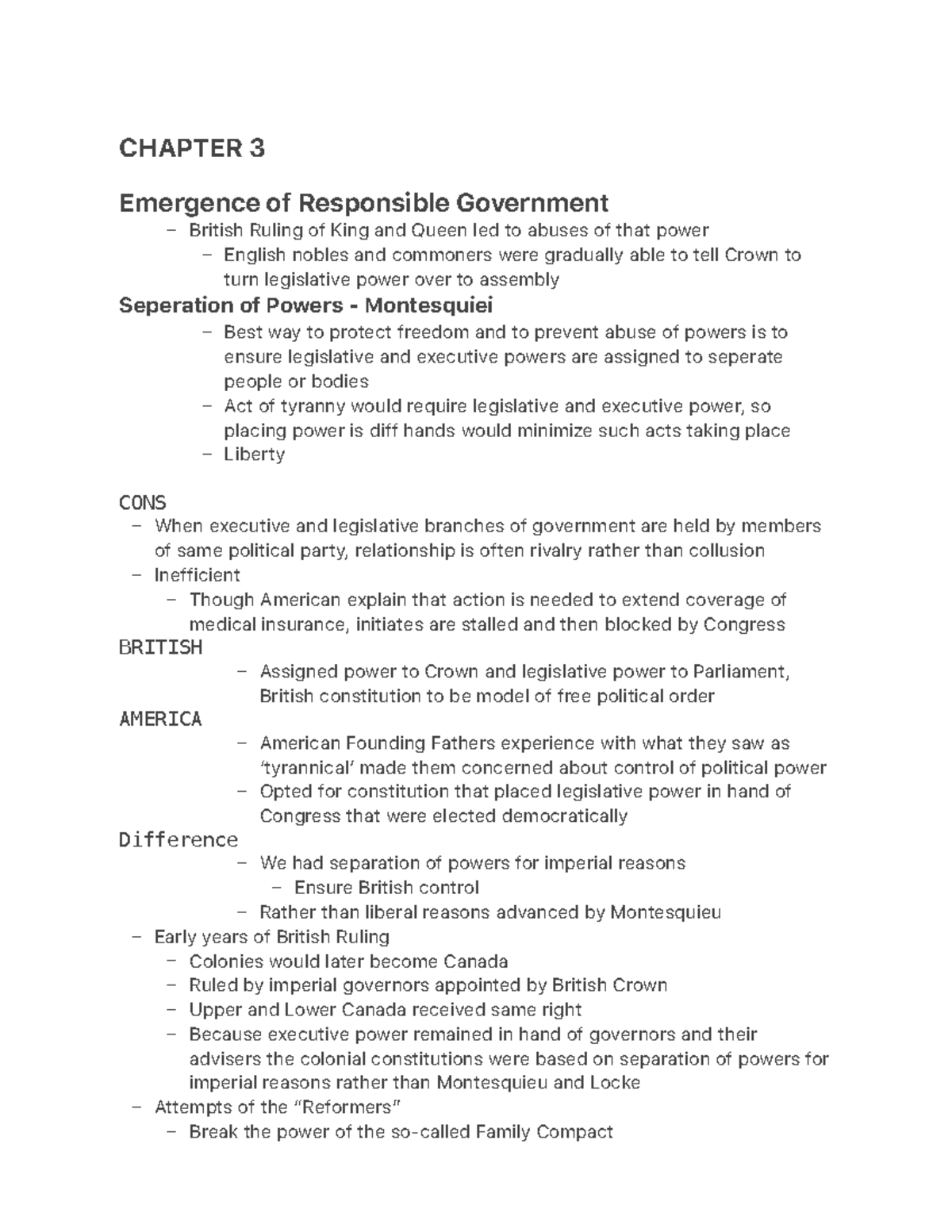 Chapter 3 - Reponsible Government ...
