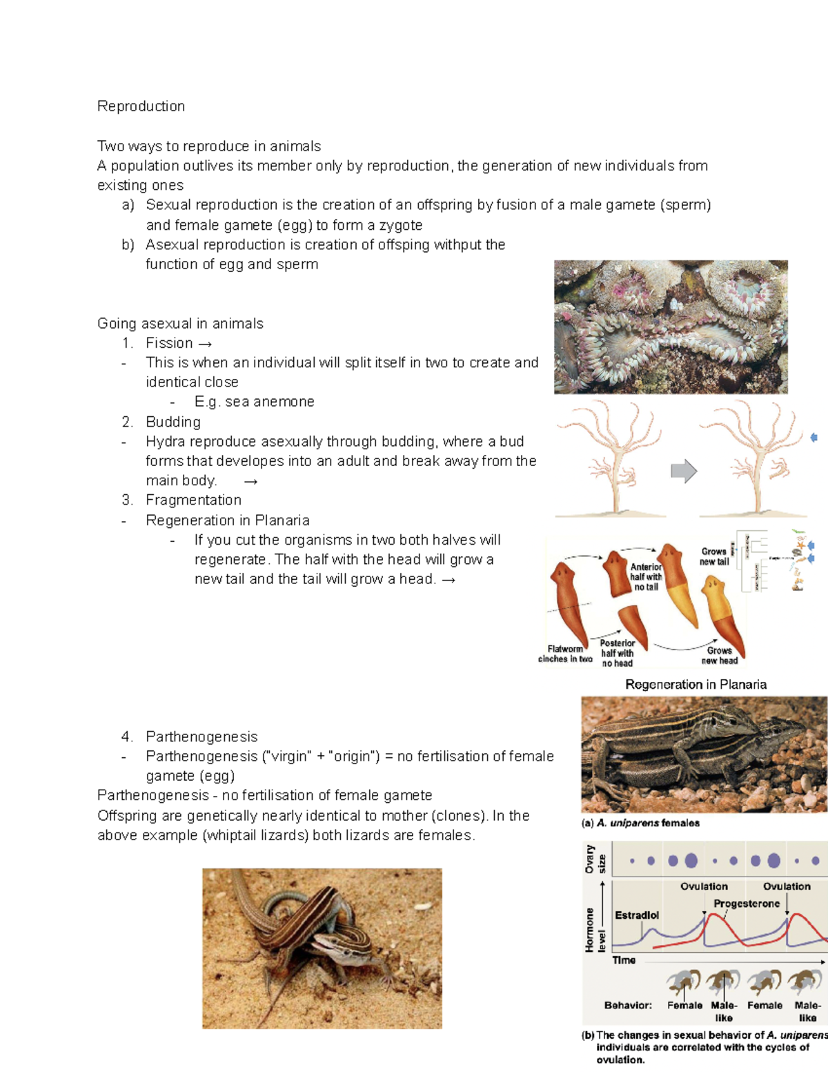 Week 7 - Asexual and Sexual reproduction. Action potentials ...