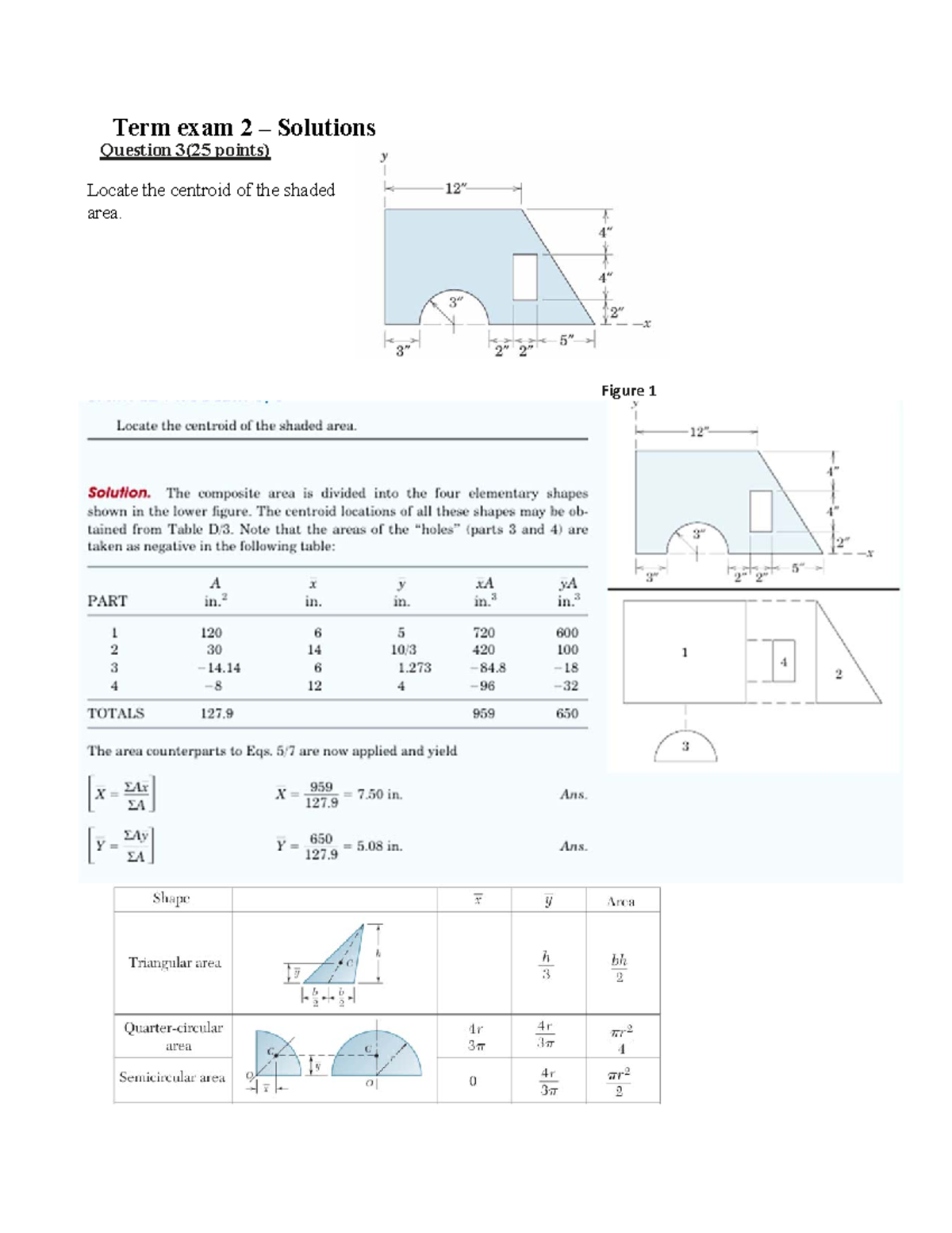 Term exam 2 - ENGR 242- Solutions - ENGR 242 - Term exam 2 – Solutions Question 3(25 points ...