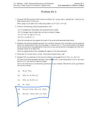 Hw6 - DM practice questions. - CS 70 Discrete Mathematics and Probability Theory Fall 2021 HW 4 ...