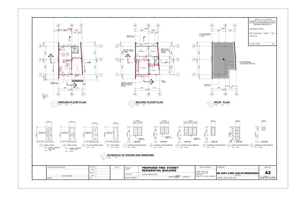 Architectural detail - A2 - PROJECT NUMBER:LOCATION:TITLE: BY DIRECT ...