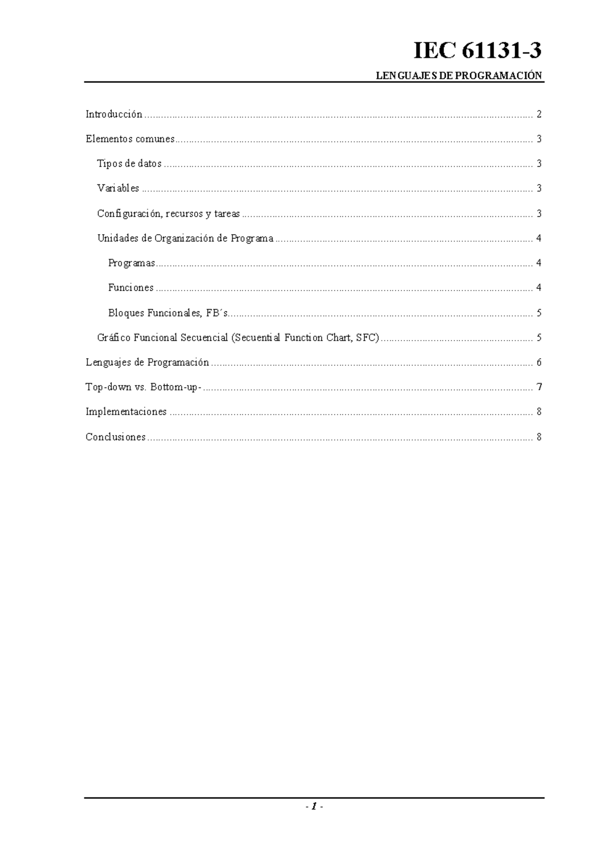 IEC 61131-3 (Lenguajes) - - Studocu