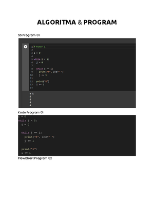 UTS Algoritma pemogramman - ALGORITMA & PEMROGRAMAN 1. Ubahlah gambar flowchart diatas menjadi ...