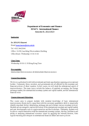 Eun International Financial Management 9e SM CH01 - CHAPTER 1 ...