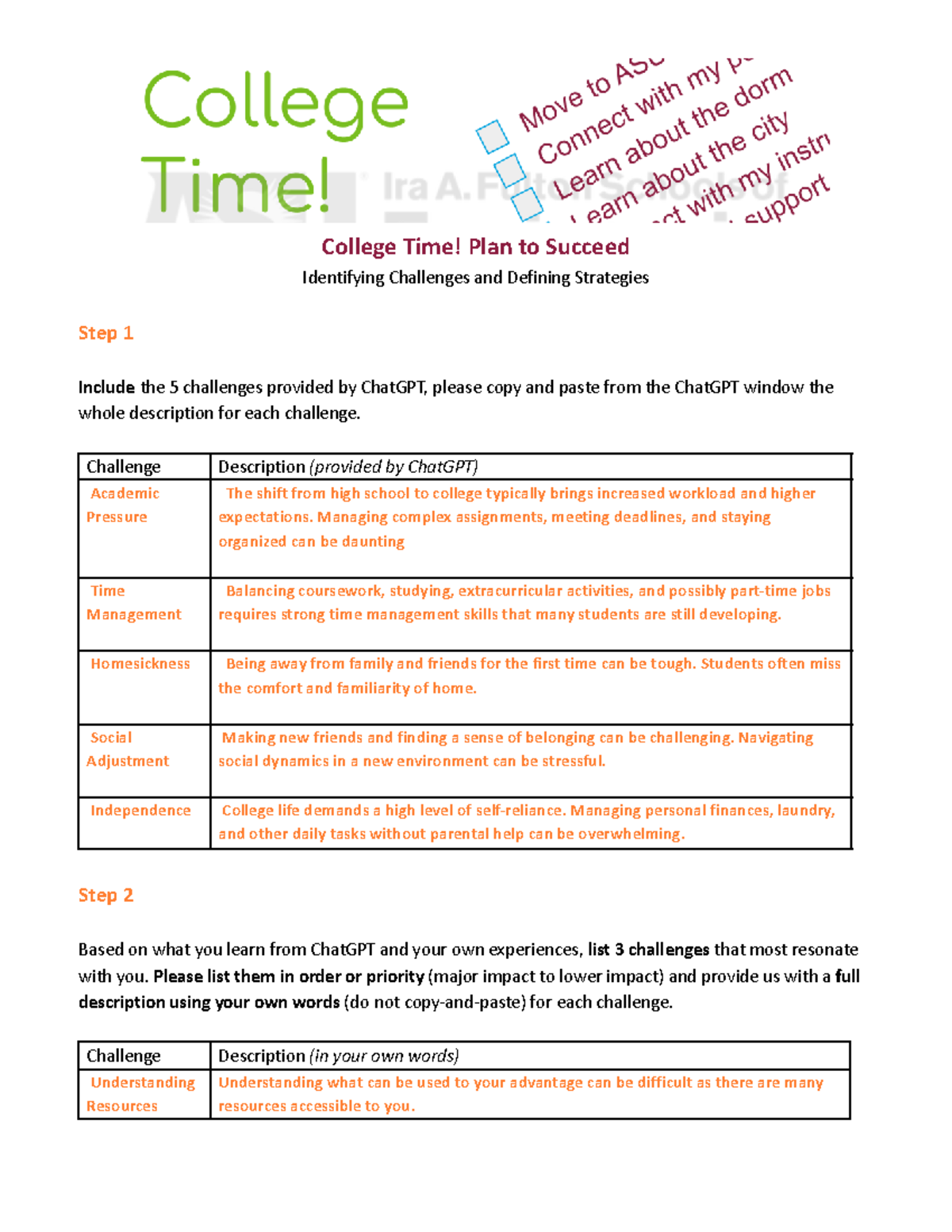 Copy of College Time Plan To Succeed Template 2024 - College Time! Plan ...