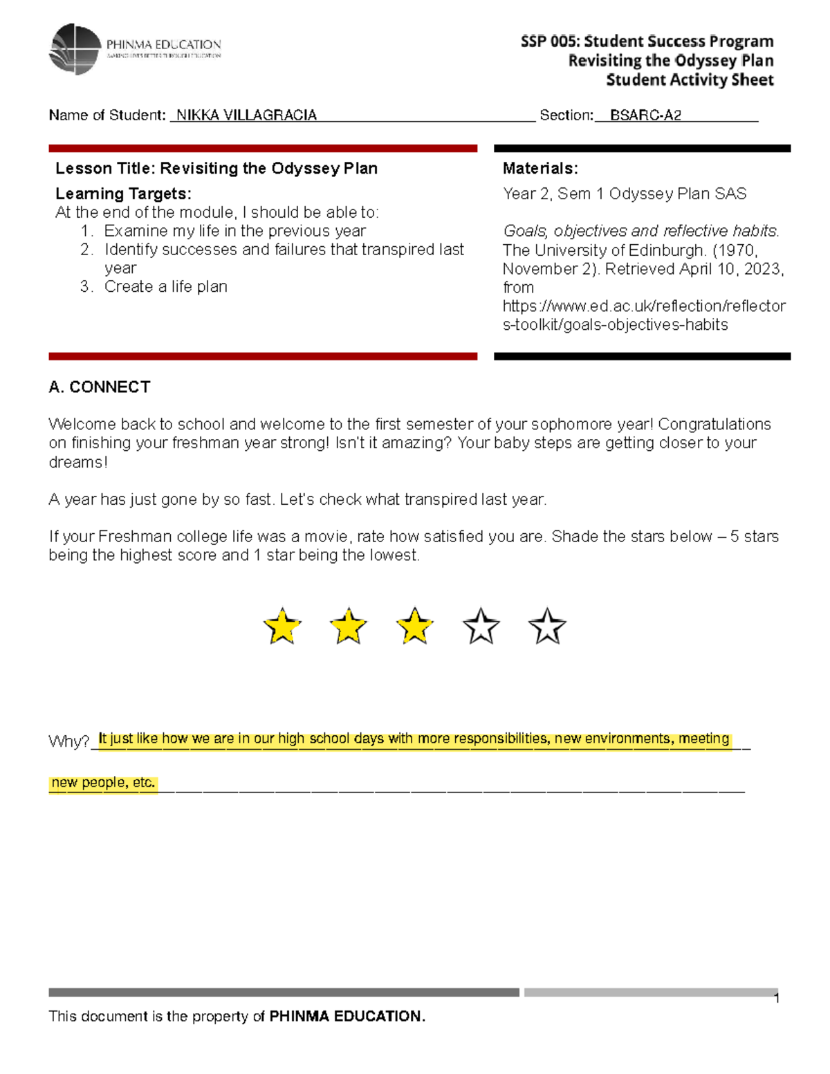 1) SSP 005 Odyssey Plan SAS - Lesson Title: Revisiting the Odyssey Plan ...