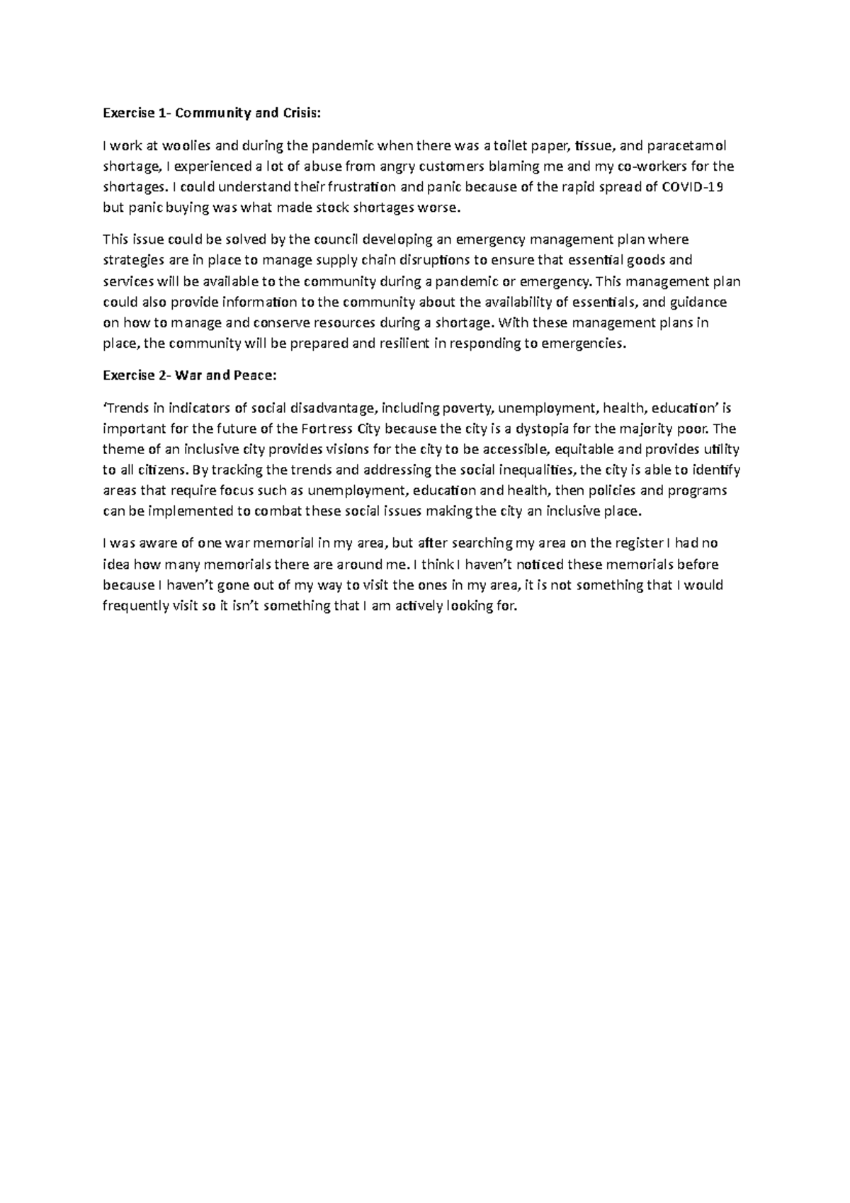 GEOG338 Week 10 Tutorial Work - GEOG338 - UOW - Studocu