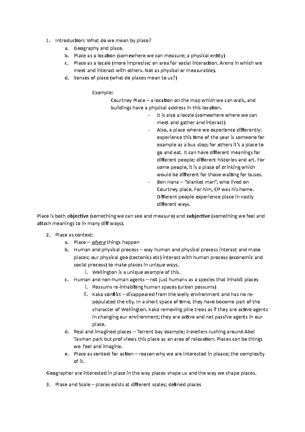 Lecture Six - Introduction to Human Geography and - GEOG112 - Victoria ...