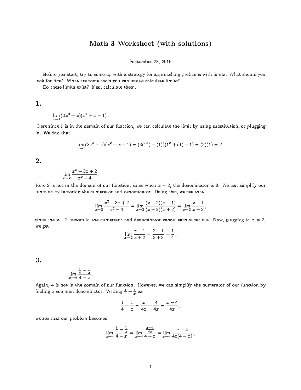 9.23 - aaaaaaaaaaaaaaa - Math 3 Worksheet (with solutions) September 23 ...