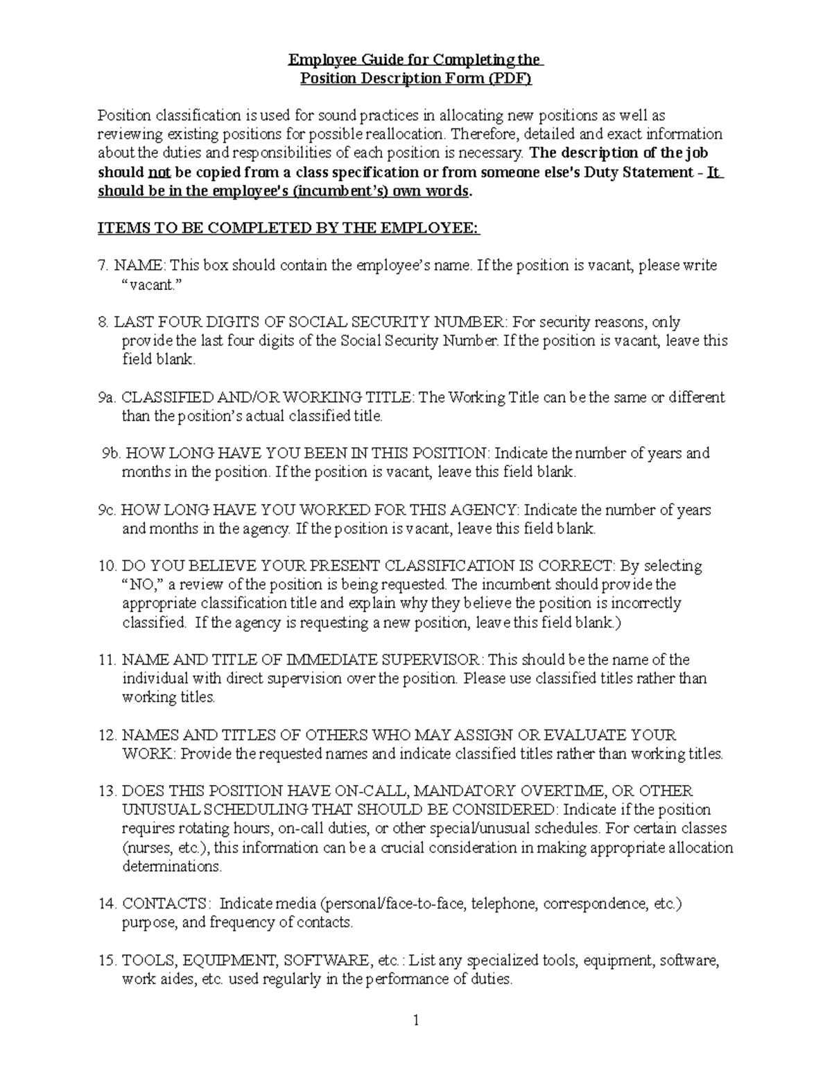 Emp Guidefor PDF - Emp guidelines - Employee Guide for Completing the ...