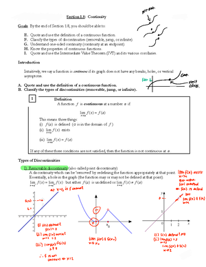 Math1anotes Fall 2020 2 - 2- Limits At Infinity; Horizontal Asymptotes ...