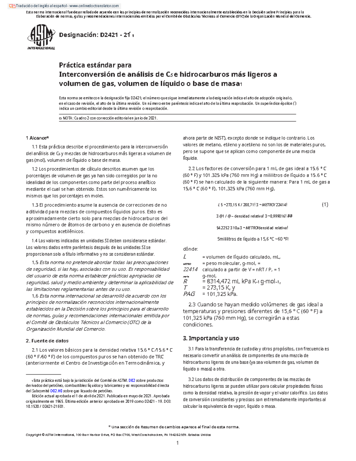 ASTM D2421 método atm para practica valor - Flujo De Fluidos - IPN ...