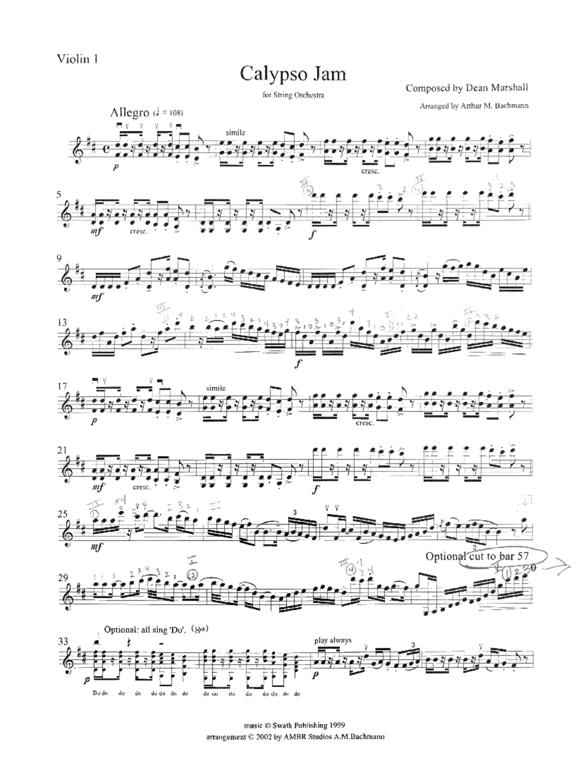 Calypso Jam - Sheet music - Studocu