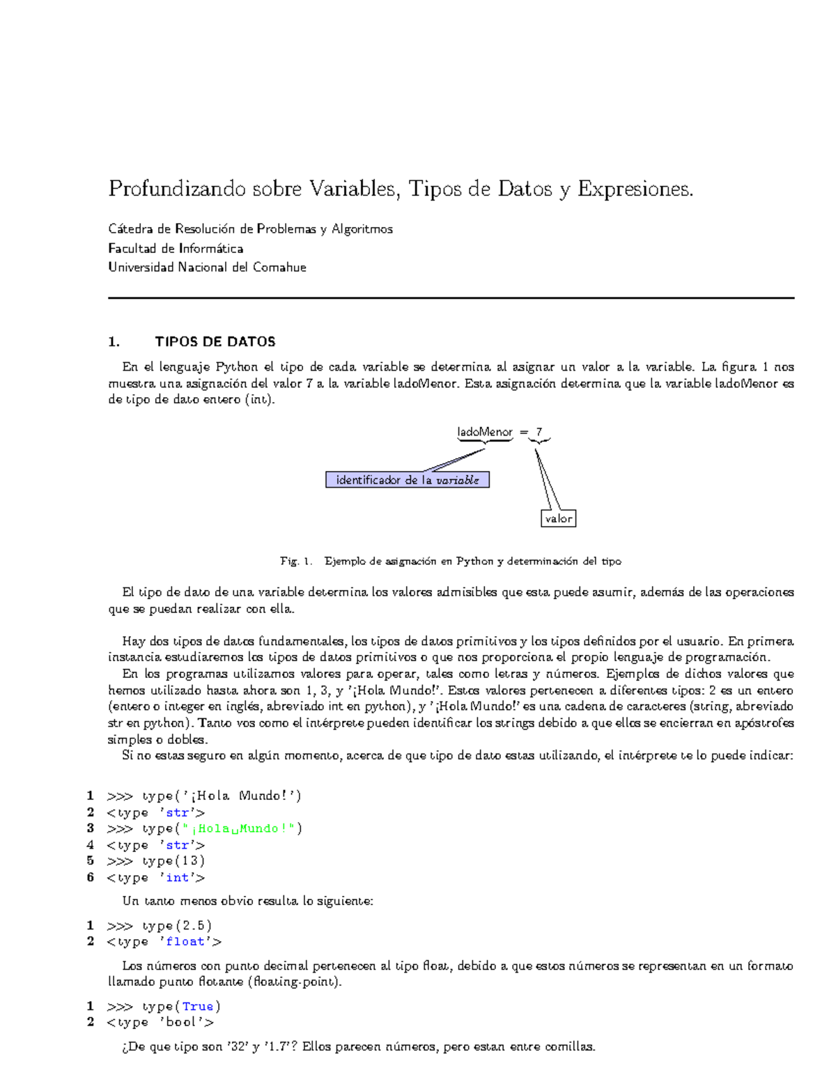 Python Tipos Datos Expresiones Profundizando Sobre Variables Tipos De Datos Y Expresiones C