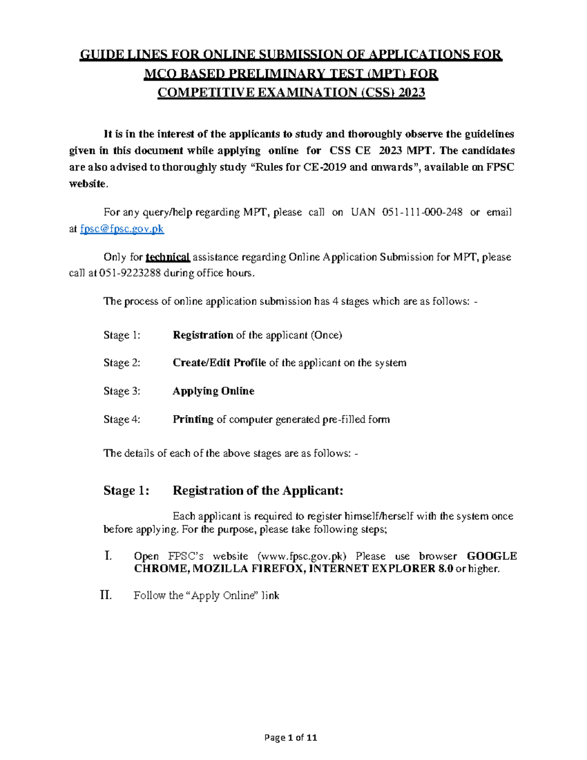 CE 2023 MPT Guidelines - Mpt guidlines - GUIDE LINES FOR ONLINE ...