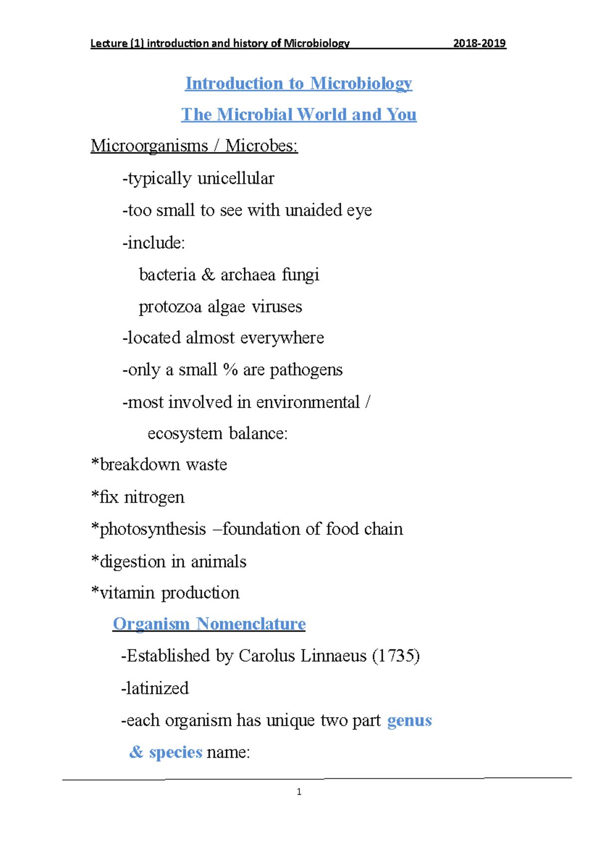 Basic microbiology - Introduction to Microbiology The Microbial World ...