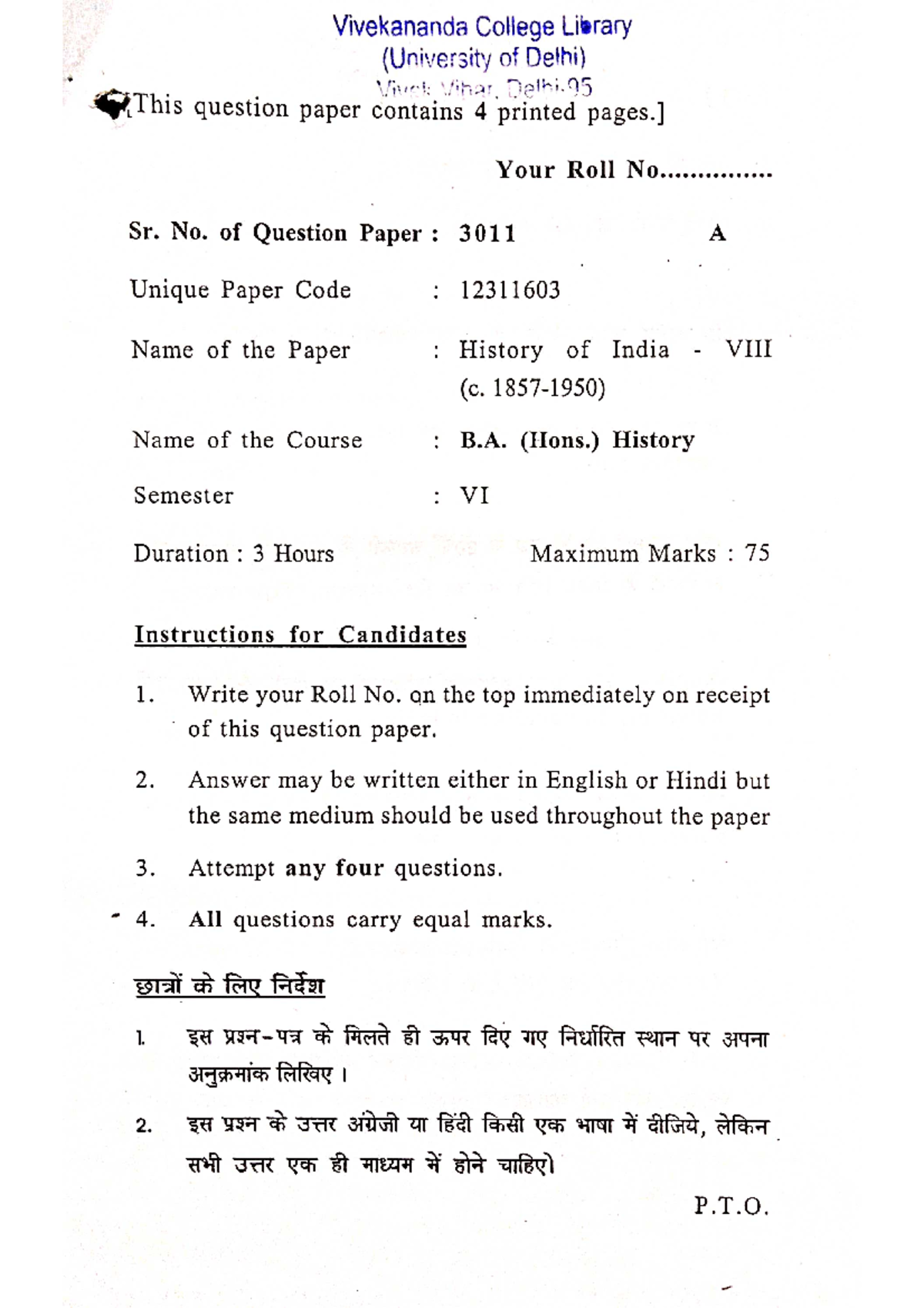 History of India - VIII (c. 1857 - 1950) - Ba.history honours - Studocu