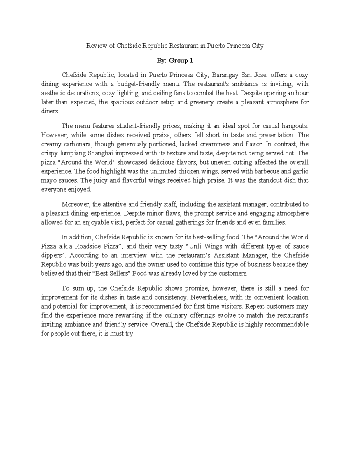 Review Paper for English Academic and Professional Purposes - Review of ...