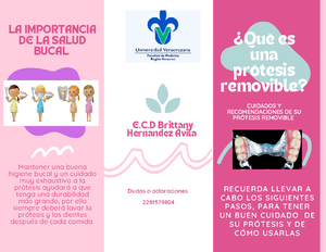 Triptico DE Cuidados POST- Extraccion - CUIDADOS Y RECOMENDACIONES POST ...