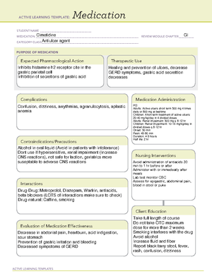 Medication Epinephrine - ACTIVE LEARNING TEMPLATES Medication STUDENT ...