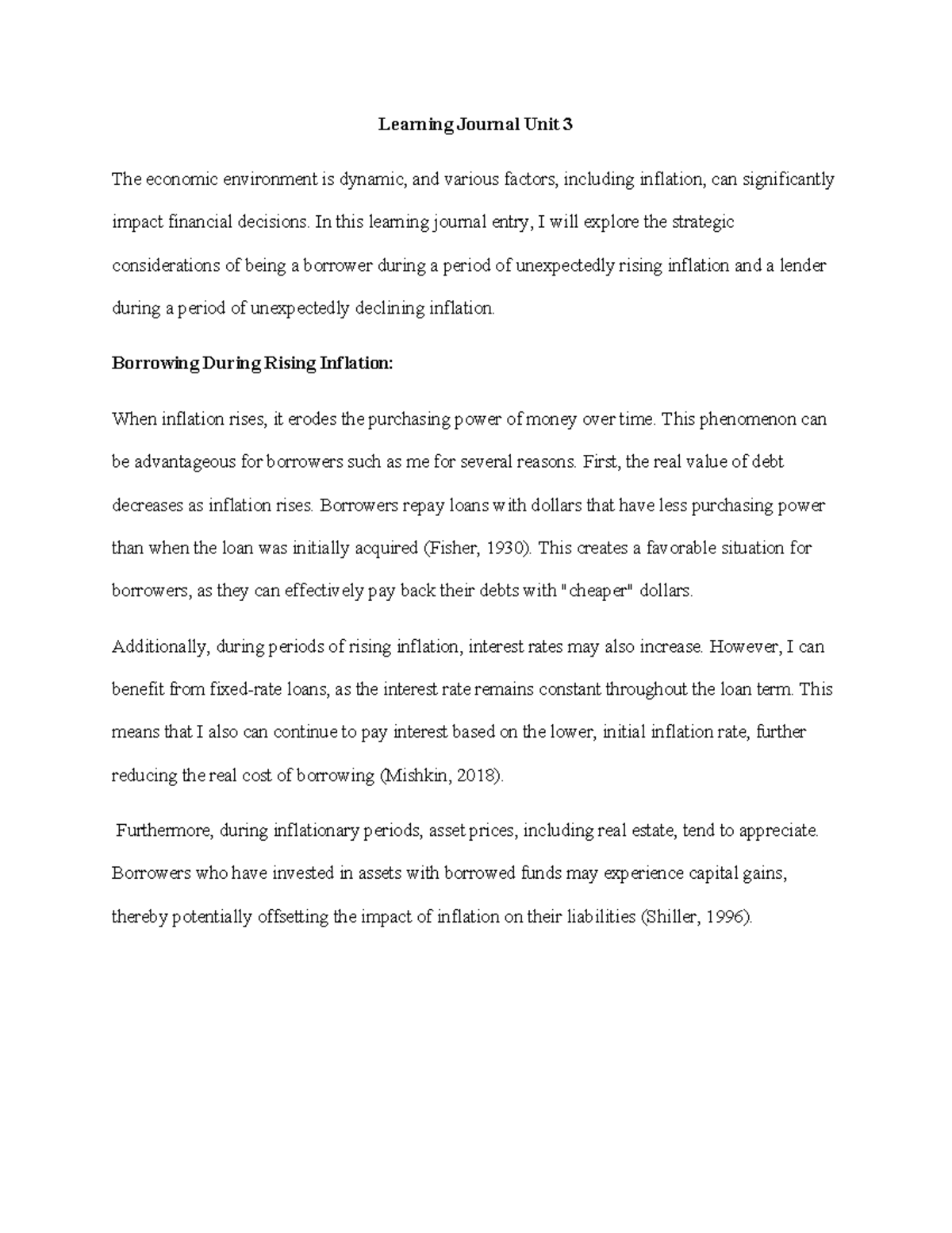 Learning Journal Unit 3 - In this learning journal entry, I will ...