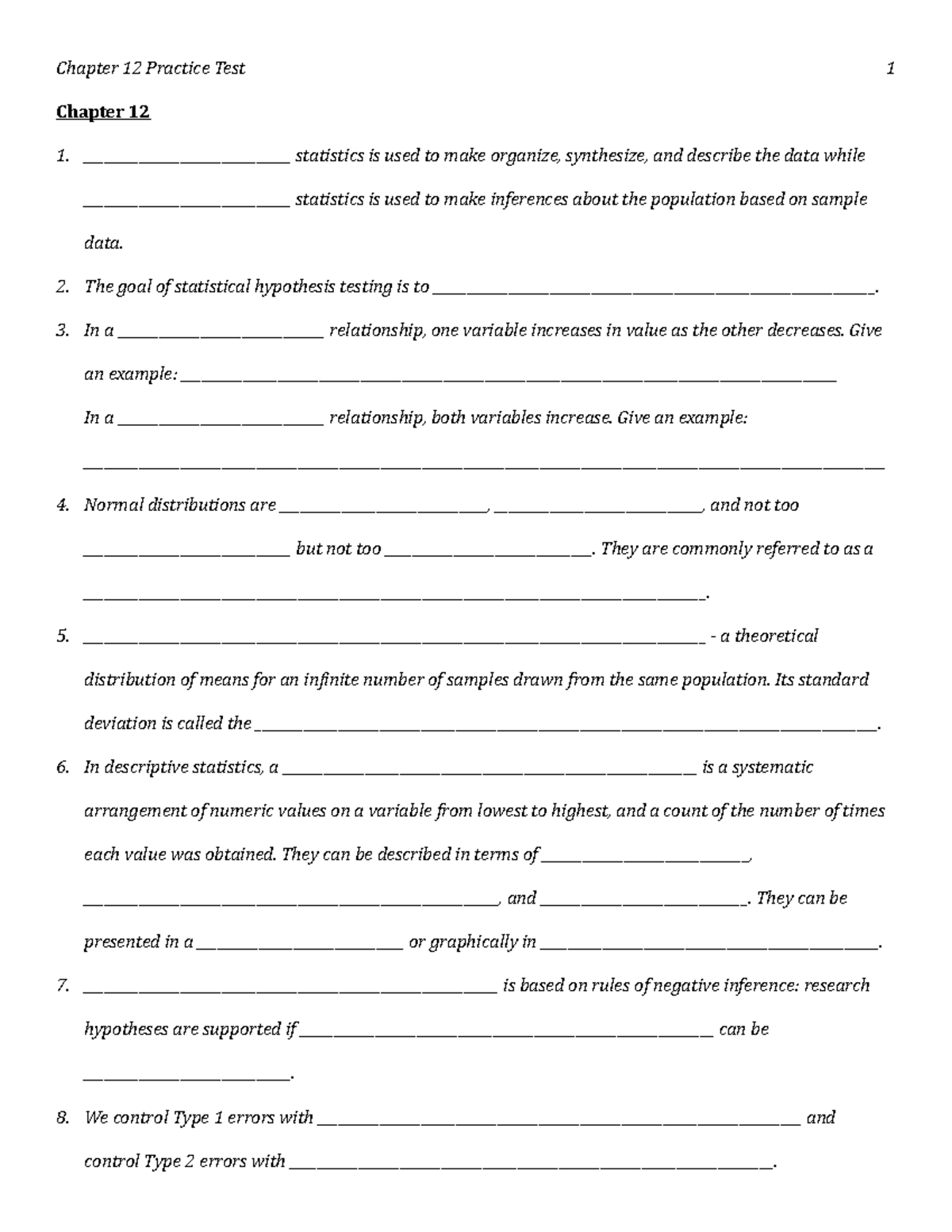 Chapter 12 Practice Test - Chapter 12 ...