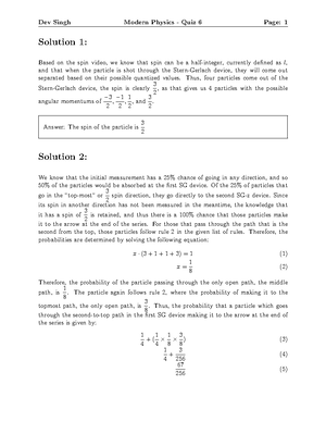 Mod Phys Tracking Writeup - Calculated Values Charge: -1 q Azimuthal ...