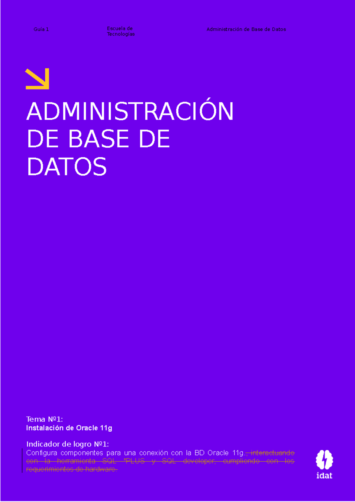 GUÍA 1 Administración de Base de Datos - TEMA 01 Teoría de los TEMA Nº1 ...