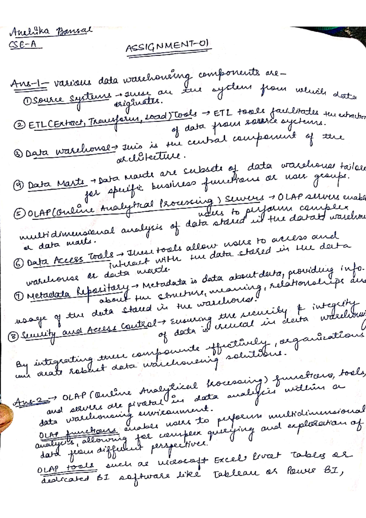 Anshika DW assignment 1 - B.Tech - Studocu