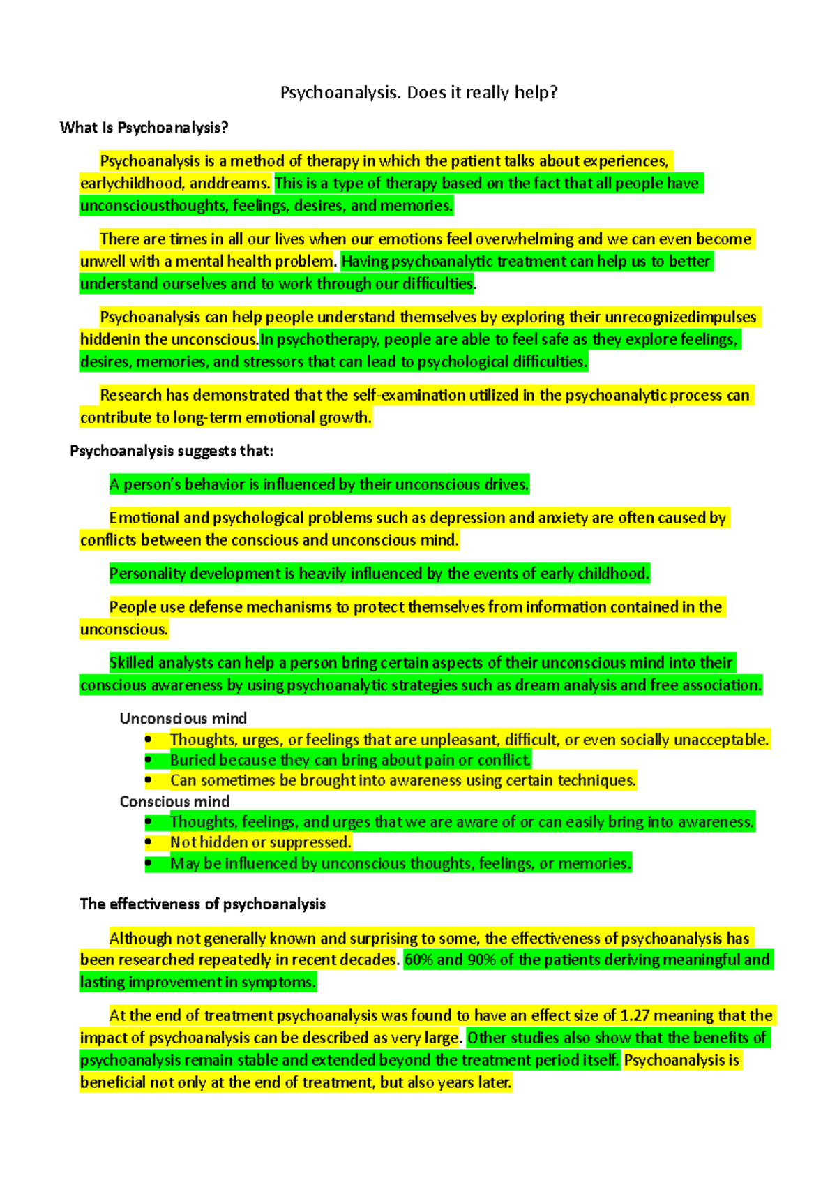 Psychoanalysis - Does it really help? What Is Psychoanalysis ...