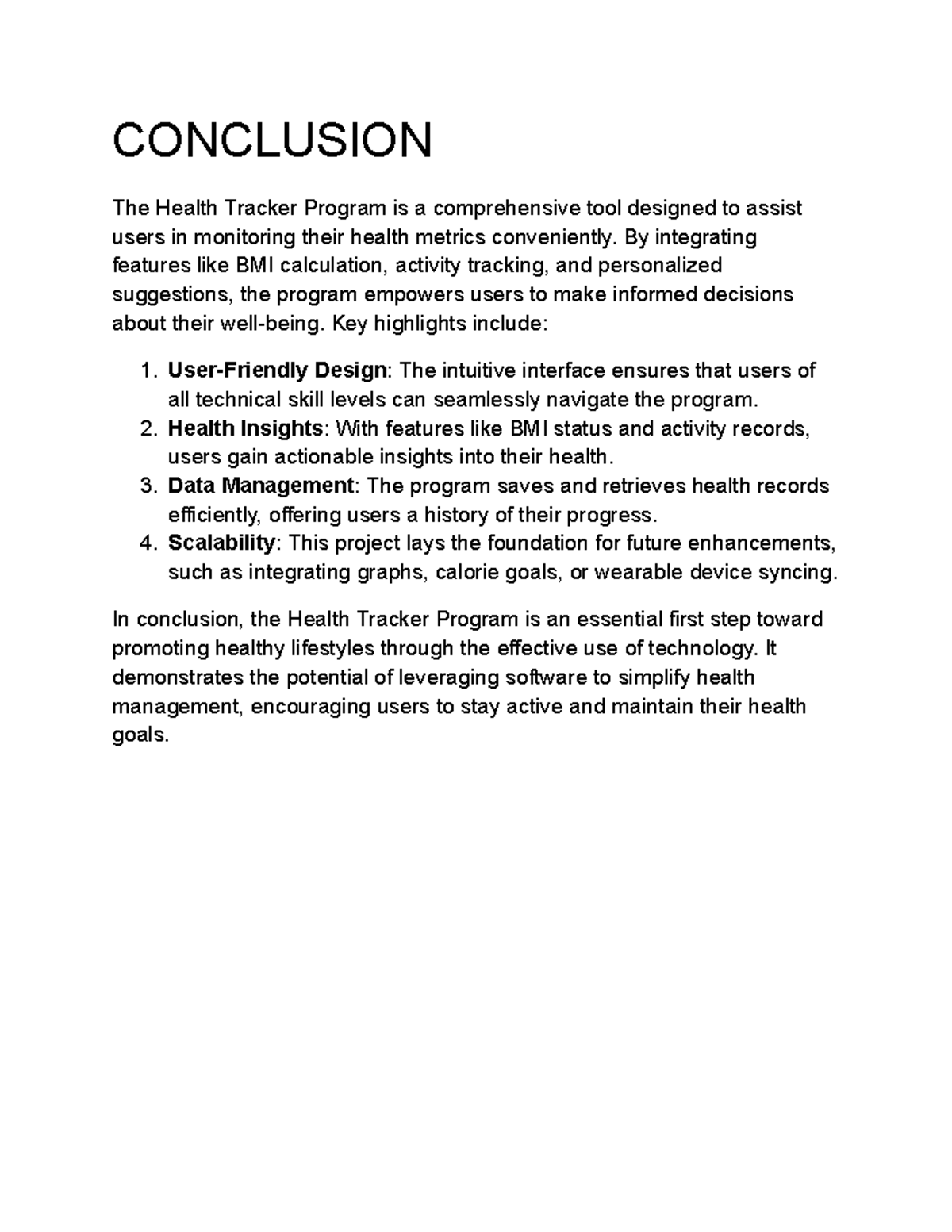 Untitled document - conclusion for health card code project computer ...