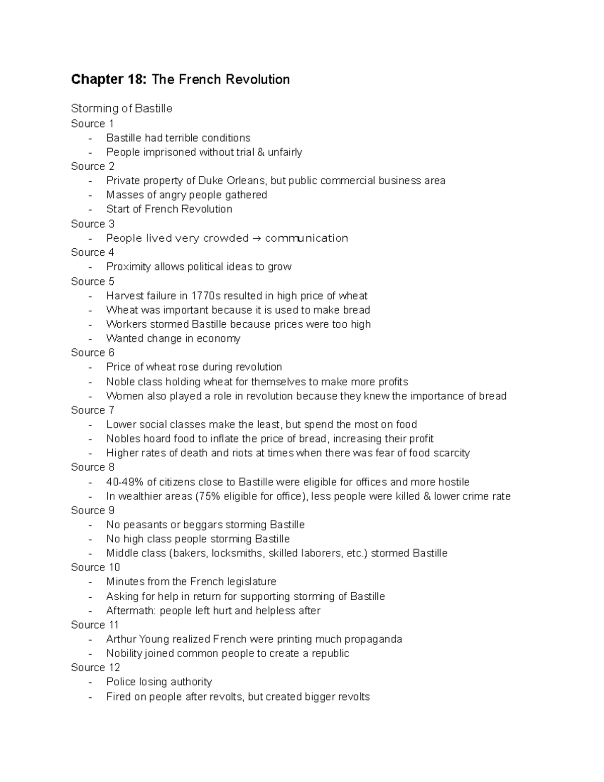 HIST 1100 November 1 Mc Fadden - Chapter 18: The French Revolution ...