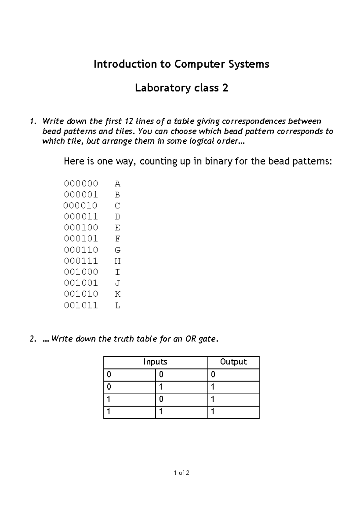Practice Question Set 2-answers - 1 of 2 Introduction to Computer ...