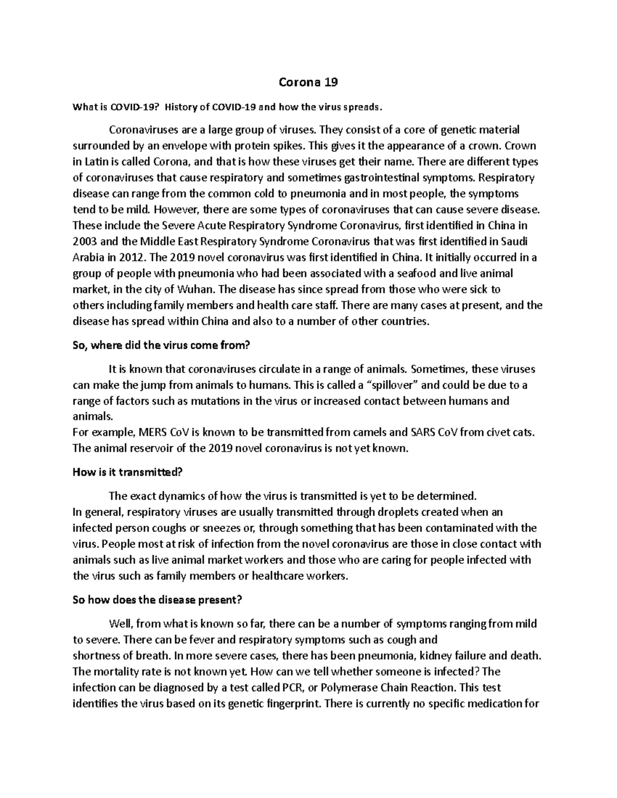 Corona 19 - Corona 19 What is COVID-19? History of COVID-19 and how the ...