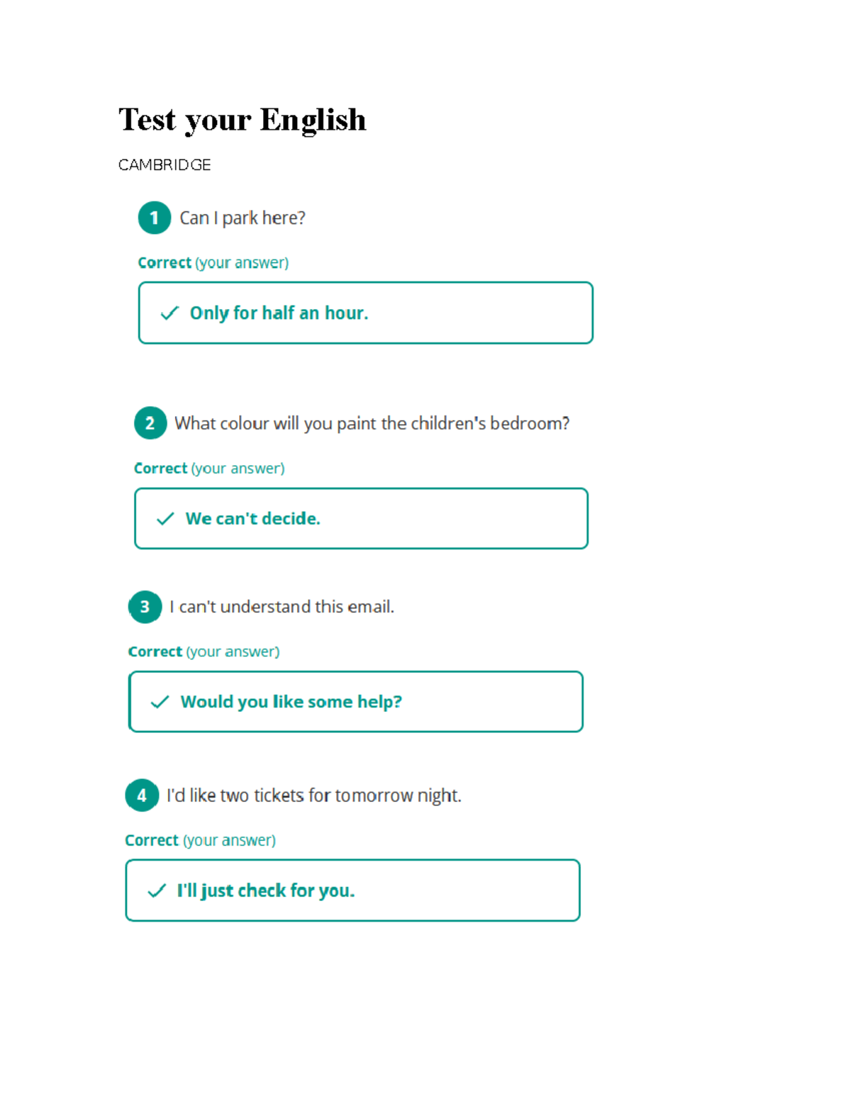 DEMO Cambridge - Testing and evaluation in ELT - Test your English ...