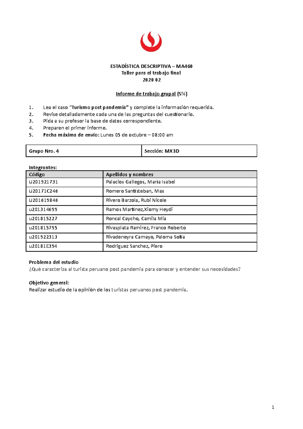 Trabajo pasado - ki jnuj jnmuij - ESTADÍSTICA DESCRIPTIVA – MA Taller ...