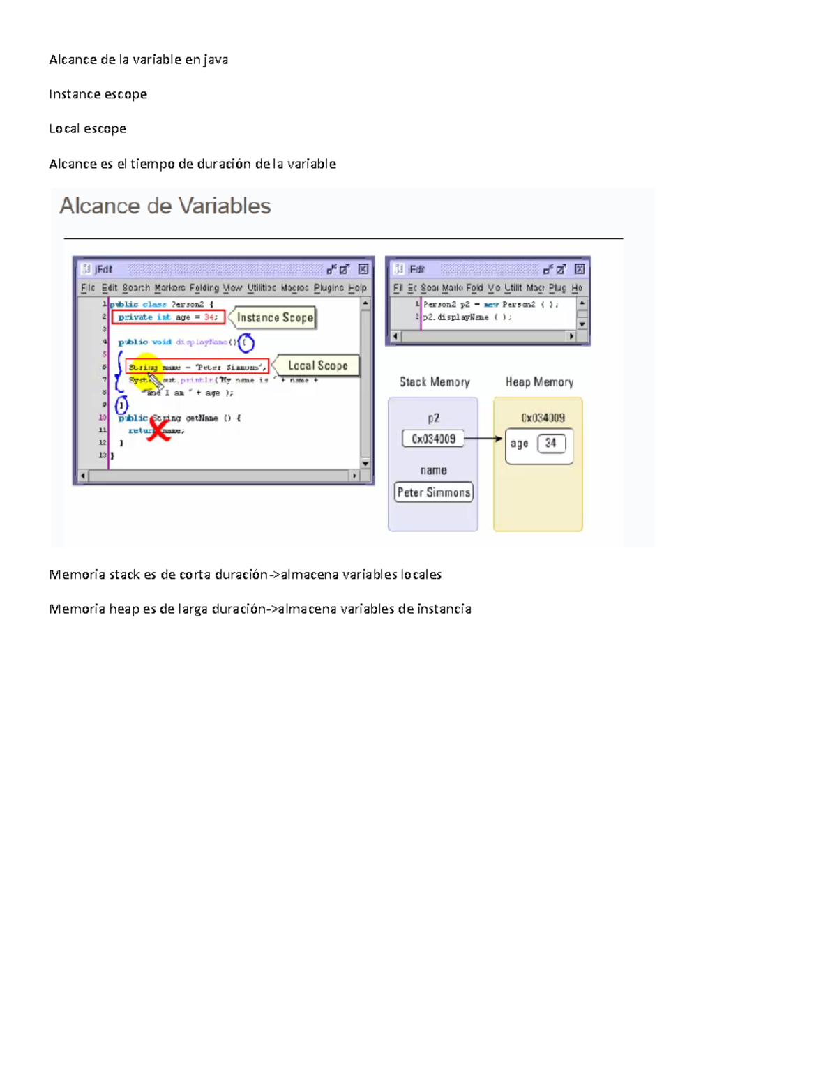 Alcance de la variable en java - Alcance de la variable en java ...