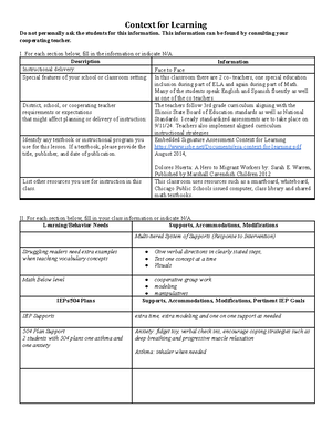 TWS Task 2 - Task 2 - Omar Hassan Teacher Performance Assessment: Task ...