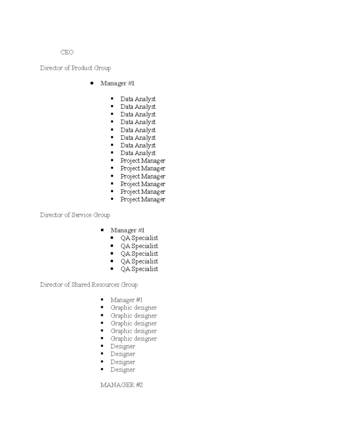 6-3 - n/a - CEO Director of Product Group Manager # Data AnalystData ...